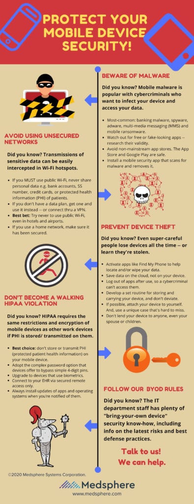 Protect Your Mobile Device Security | Medsphere
